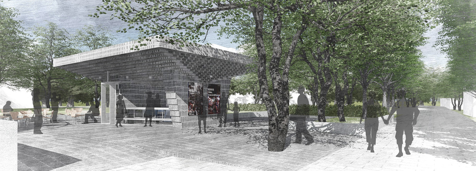 yung ho chang's brick pavilion echoes the antithesis of urbanising china