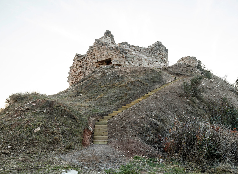 soil had to be cleared away for the new stairwell, which is carved into ...
