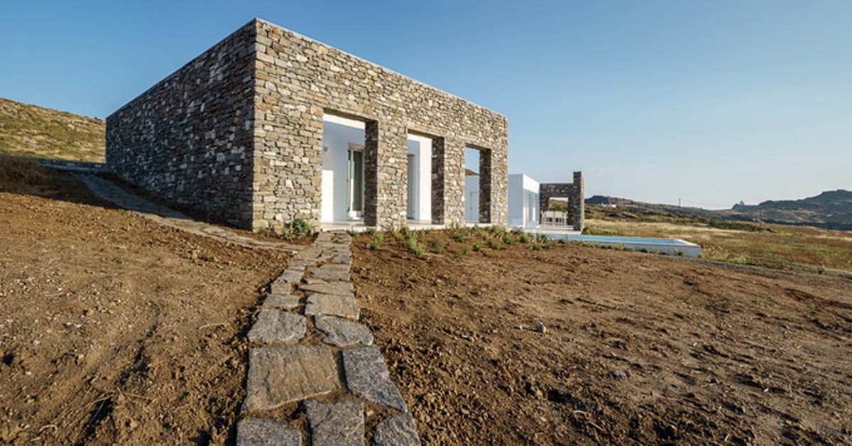 react architects integrates cycladic morphology into modern architecture