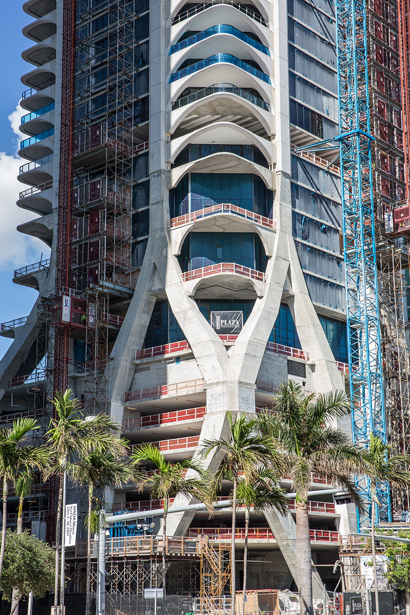 zaha hadid's 'one thousand museum' tops out in miami