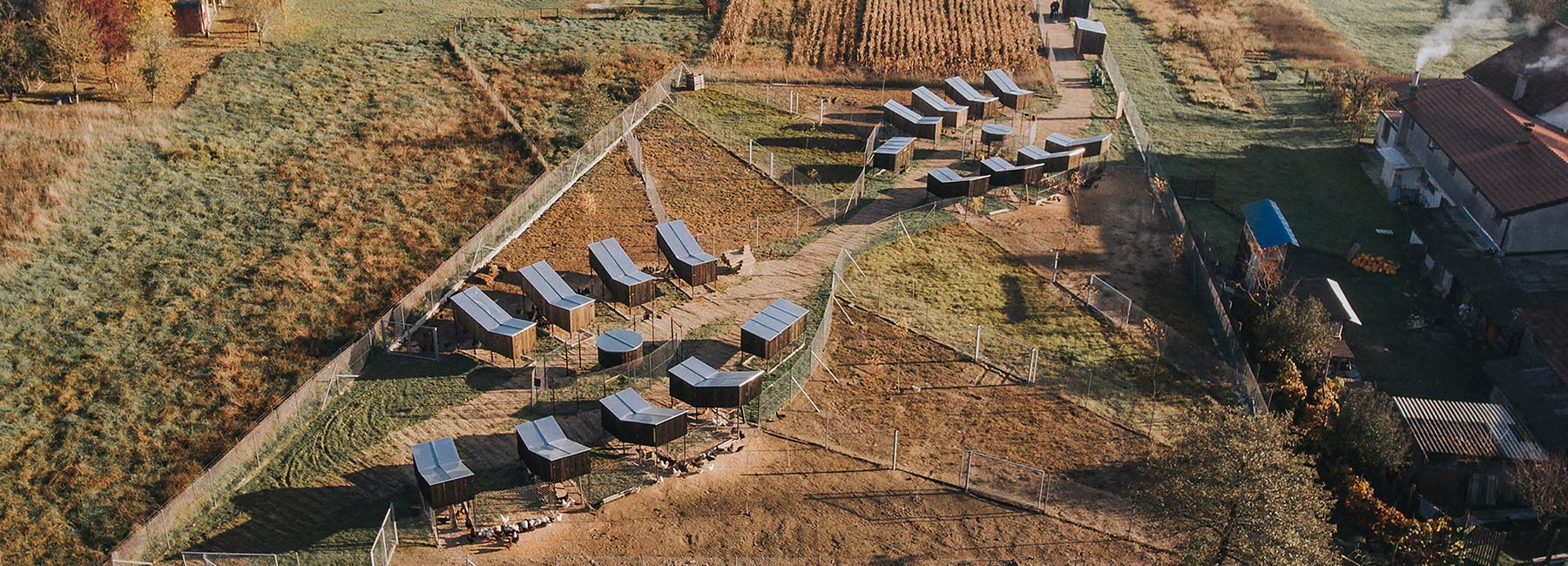 chickenville, an eco-friendly poultry farm designed by SKROZ architecture