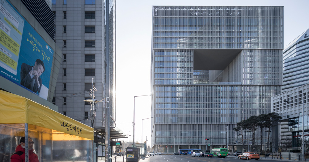 david chipperfield-designed amorepacific headquarters opens in seoul
