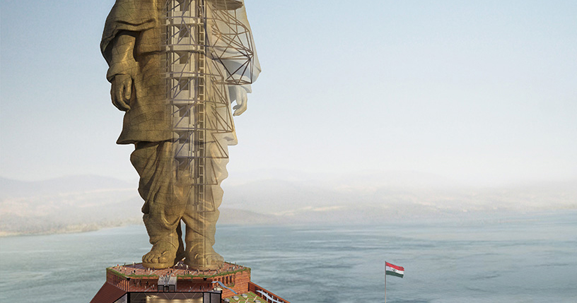 india's 'statue of unity' will be twice the height of lady liberty
