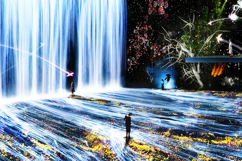 teamlab to infill parisian venue with vast virtual waterfalls and ...