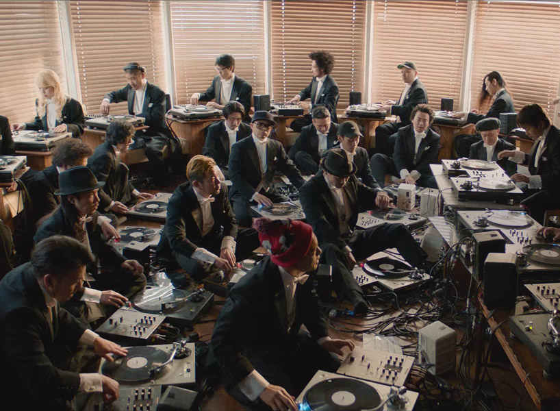 the artists gathered in a studio in tokyo to scratch, splice, and remix ...