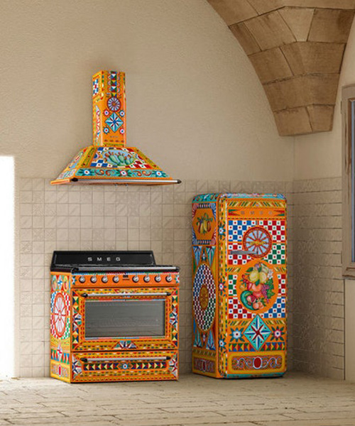dolce & gabbana X smeg transform kitchen appliances with sicilian ...