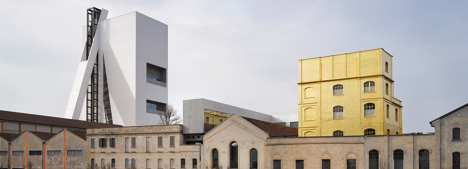 fondazione prada and OMA open 'torre' exhibition space in milan