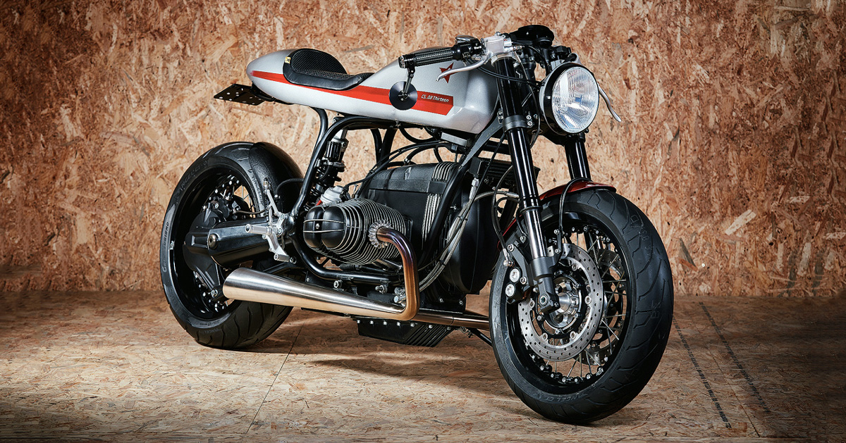 clean, simple, elegant and fast, the bmw r80 'thirteen' is lucky for one