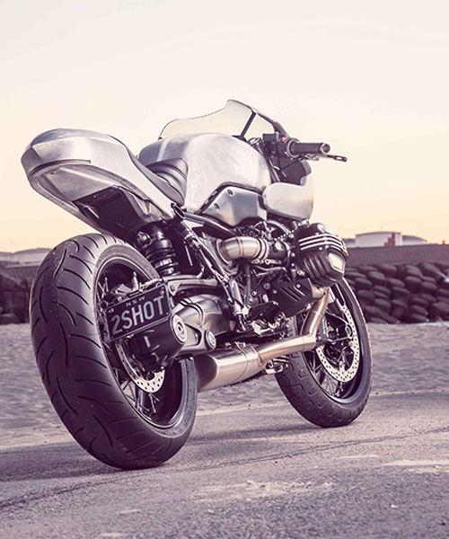 gasoline's 2-shot is a sleek custom motorbike adjusted to the rider