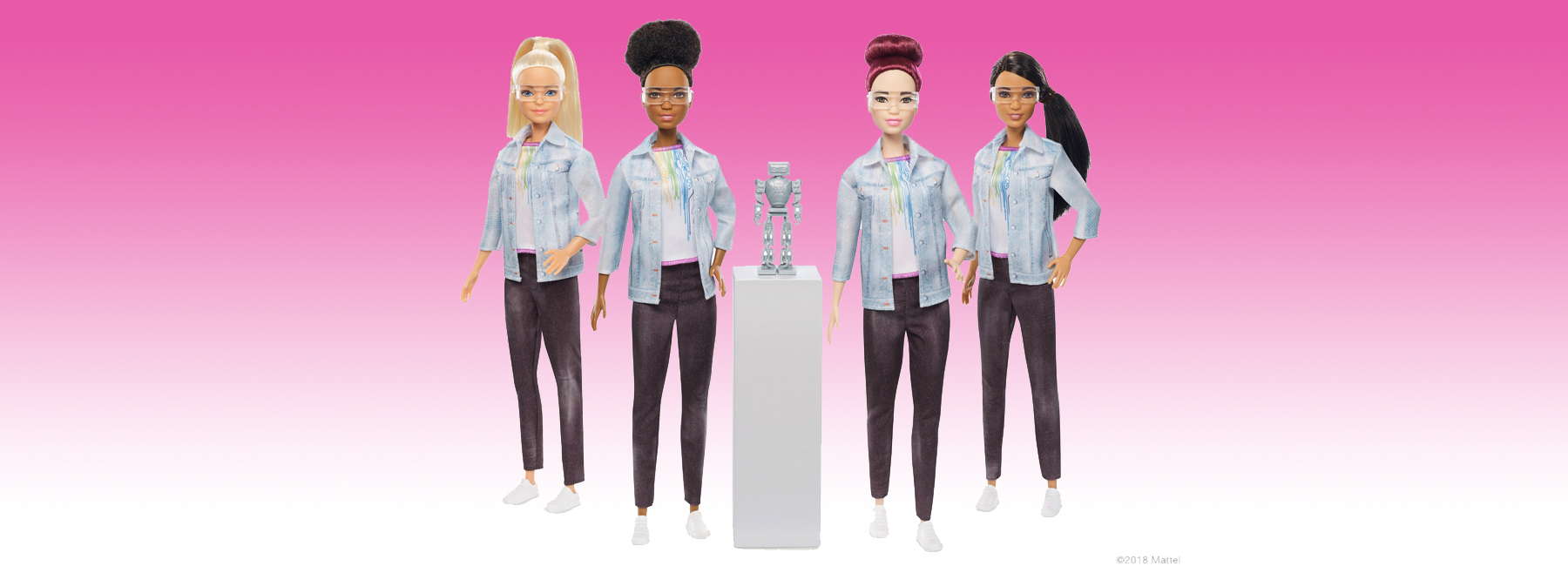 robotics engineer barbie builds robots and teaches code