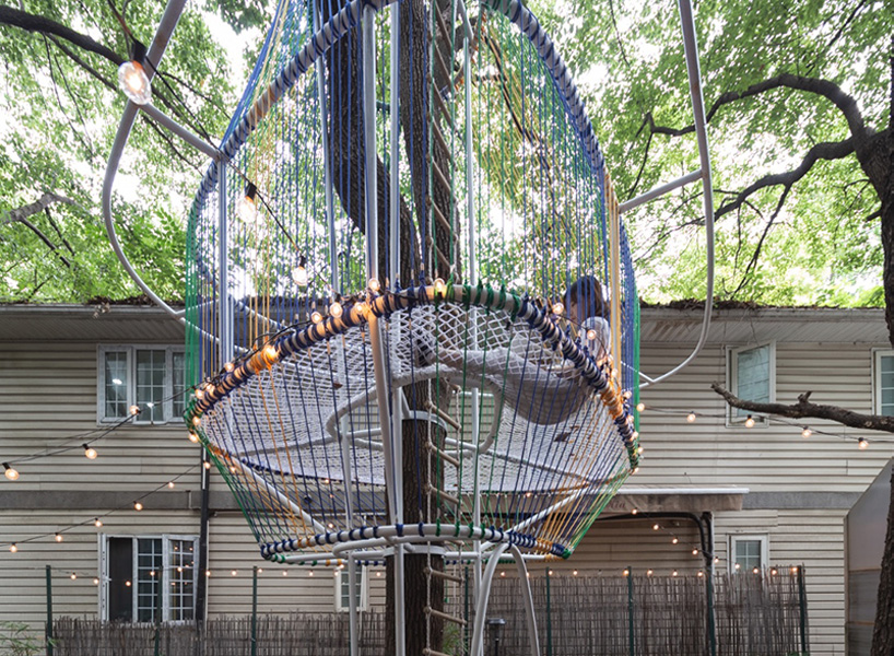 mur mur lab’s ‘floating’ treehouse combines a simple geometry with ...