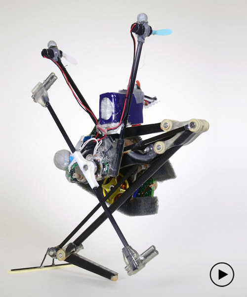 salto-1P is the jumping robot that works like a hyper-aggressive pogo-stick