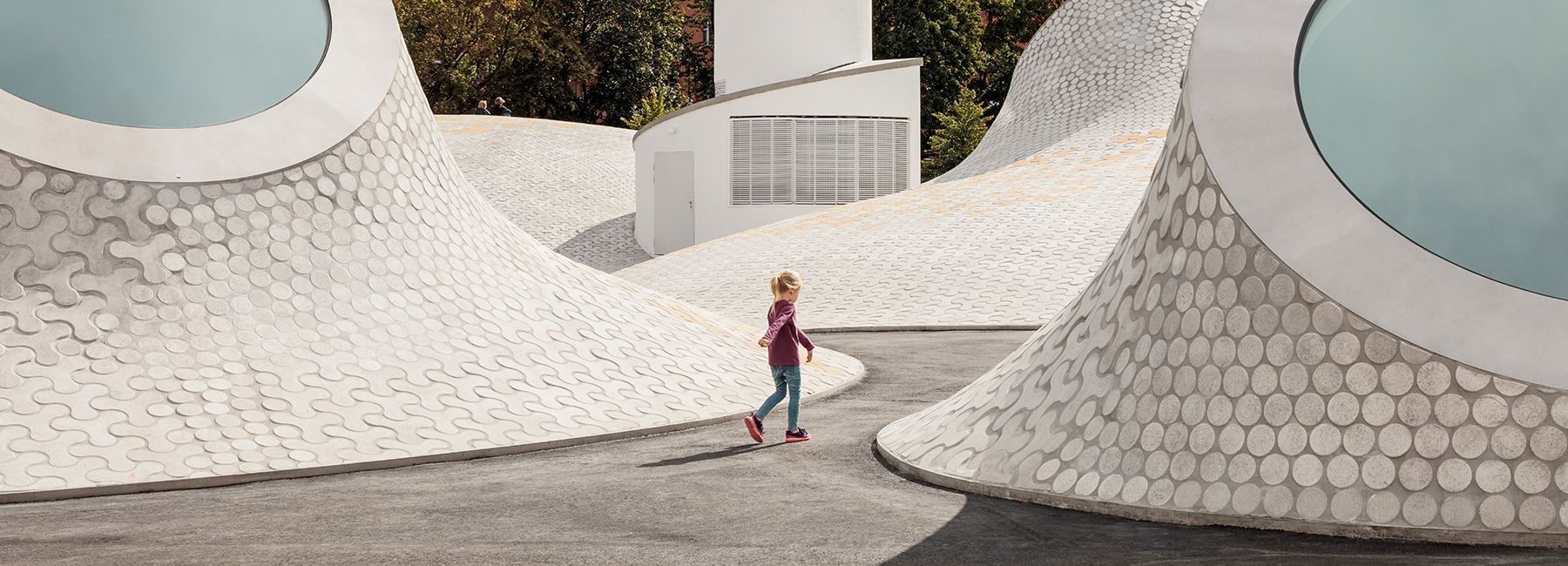undergroud 'amos rex' transforms helsinki square to landscape of skylights