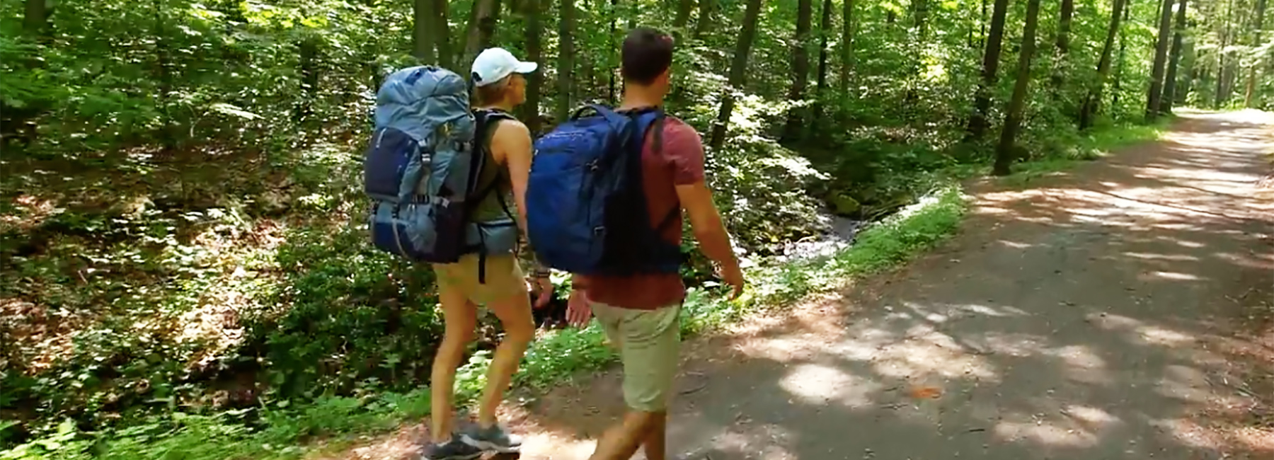 'floating' backpack bounces up-and-down to reduce stress on your back