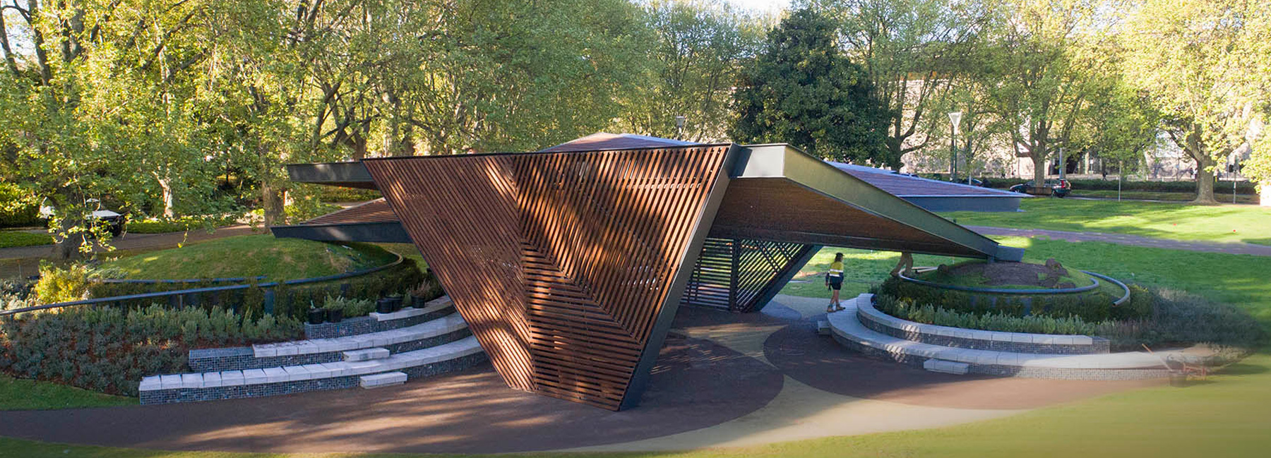 MPavilion 2018 by carme pinós opens in melbourne