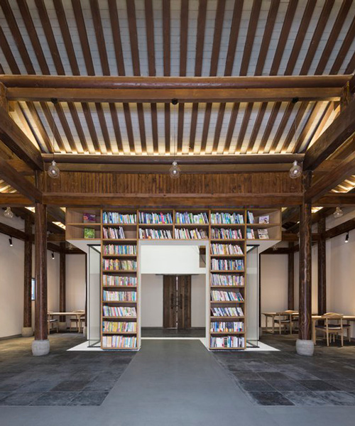 mix architects transforms old chinese country house into library and ...