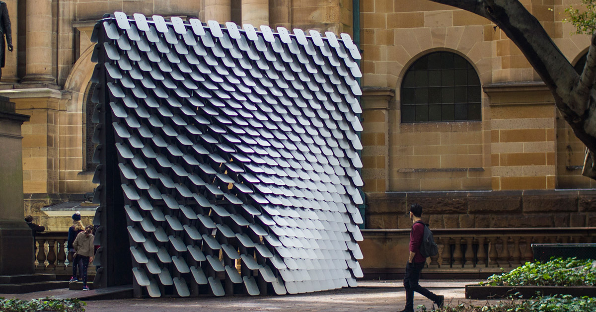 80Hz pavilion in sydney by thomas wing-evans turns paintings into music