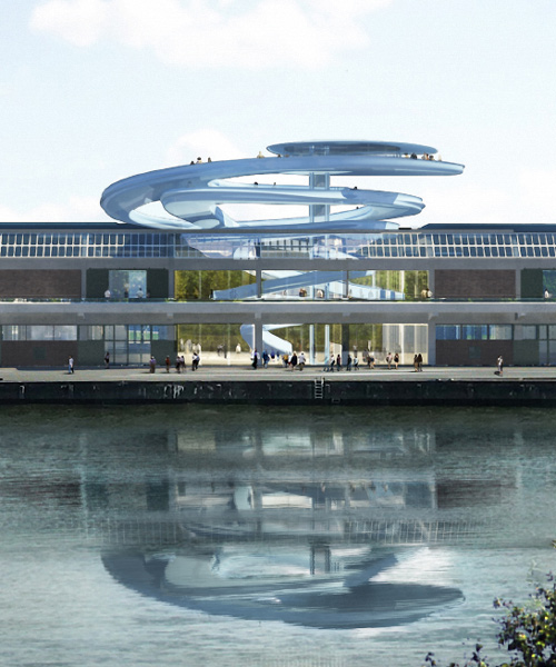 MAD architects designs viewpoint for rotterdam's fenix warehouse