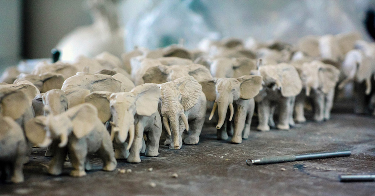 charlotte mary pack will make 100 elephants on wildlife conservation day