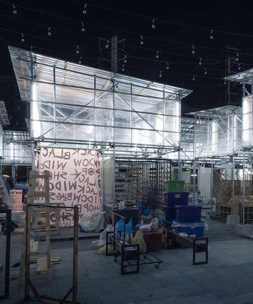 dadad market in thailand features floating structures of light in the ...