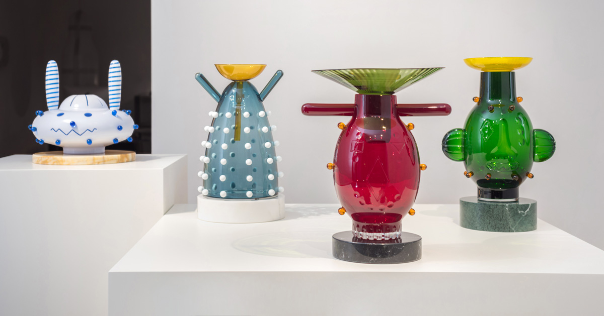 jaime hayon explores color through hand blown glass and marble in ...