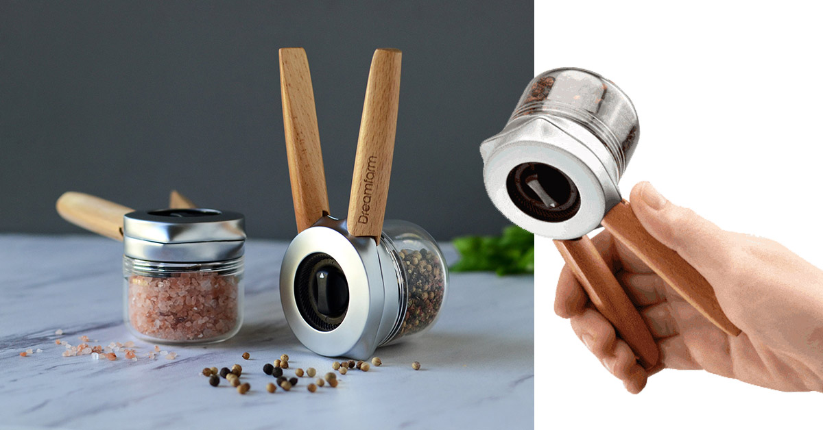 with ortwo you can grind pepper with one hand for convenience or with ...