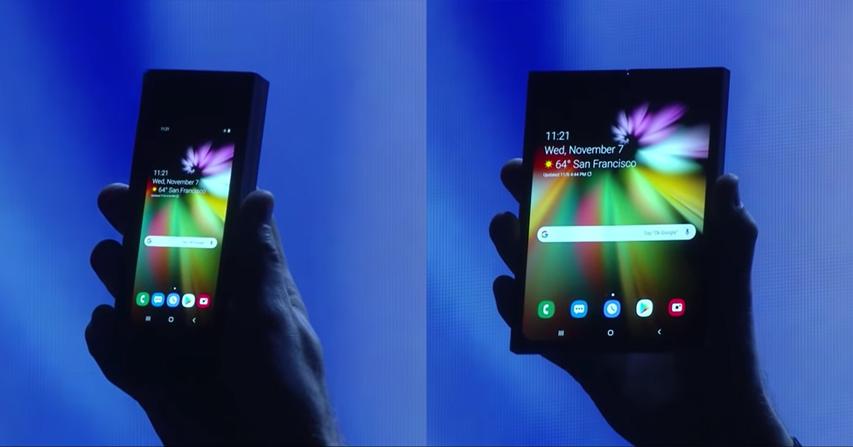samsung unveils foldable smartphone with 'infinity flex display'