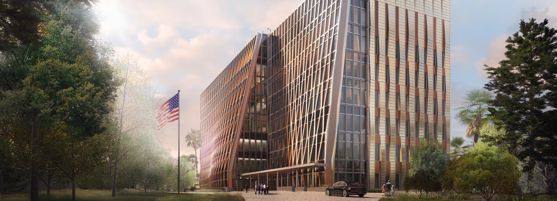 SHoP architects references honduras' landscape in US embassy design