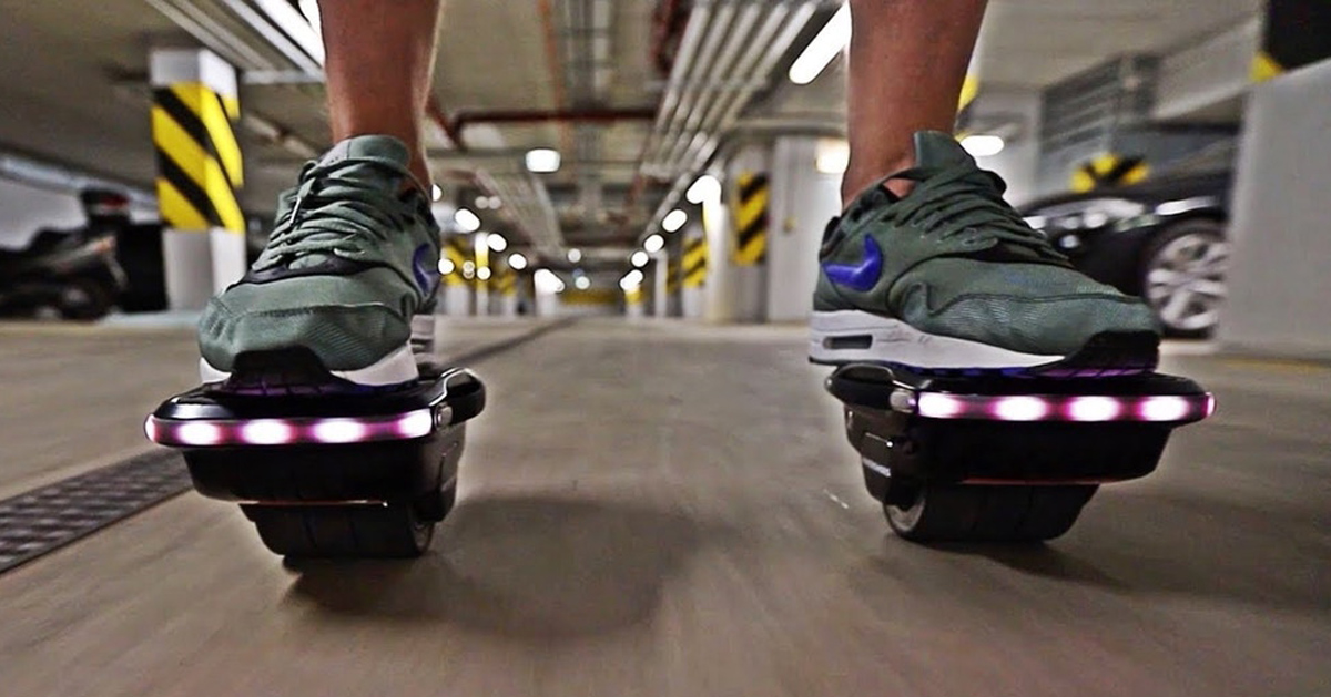 showerboard shoes are mini hoverboards for your feet