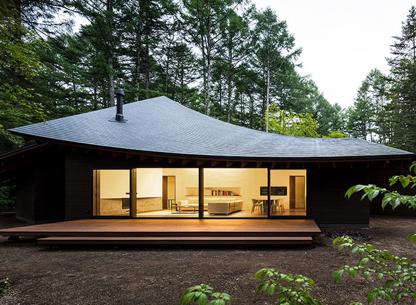 weekend villa in japan by kias resembles a pile of leaves – 【Autocad ...