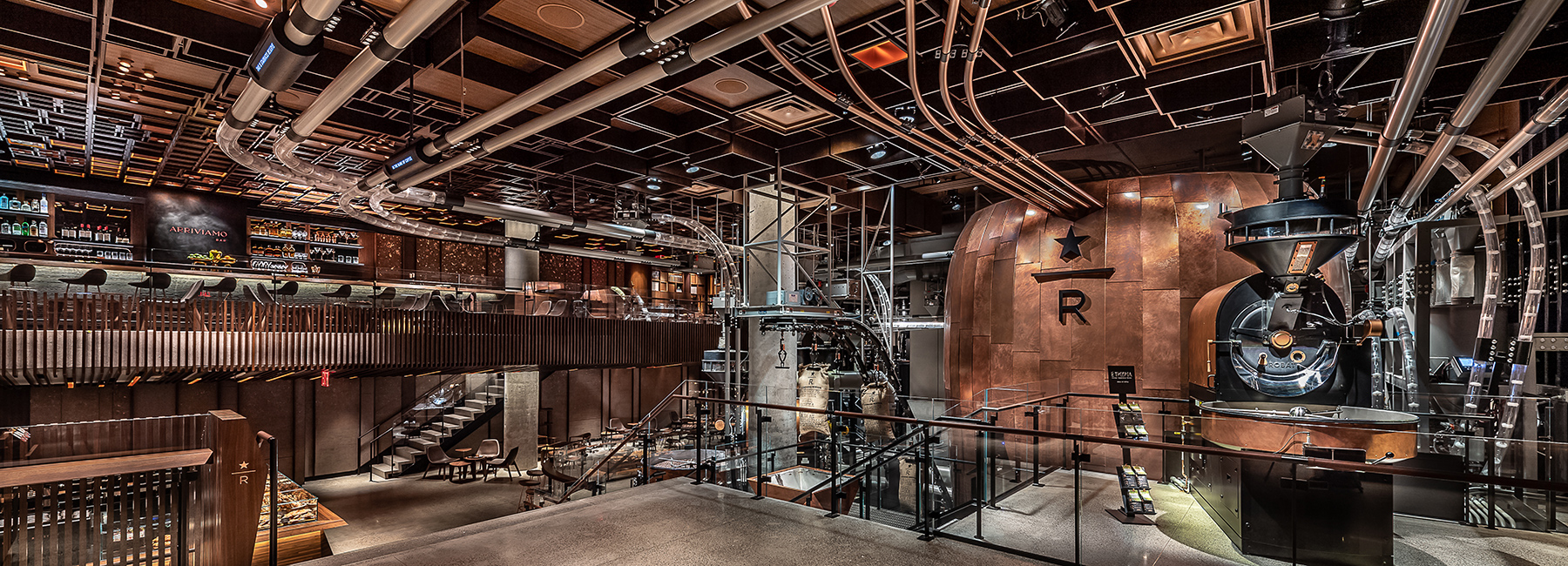 starbucks reserve roastery opens in new york's meatpacking district