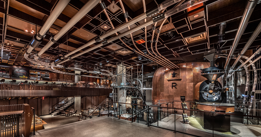 starbucks reserve roastery opens in new york's meatpacking district
