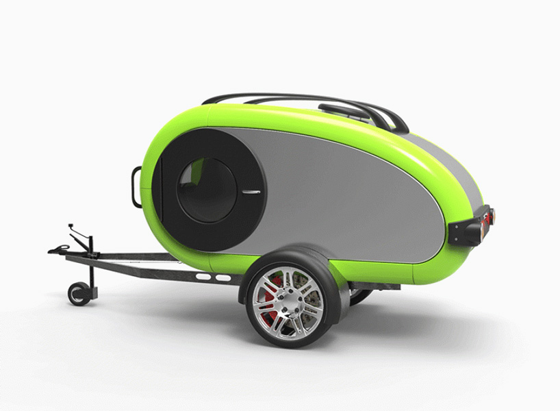 featuring bright colorful accents and porthole-inspired doors and windows.