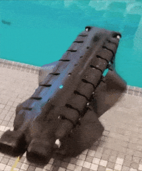 velox, a creepy wiggly robot that can move on land and water