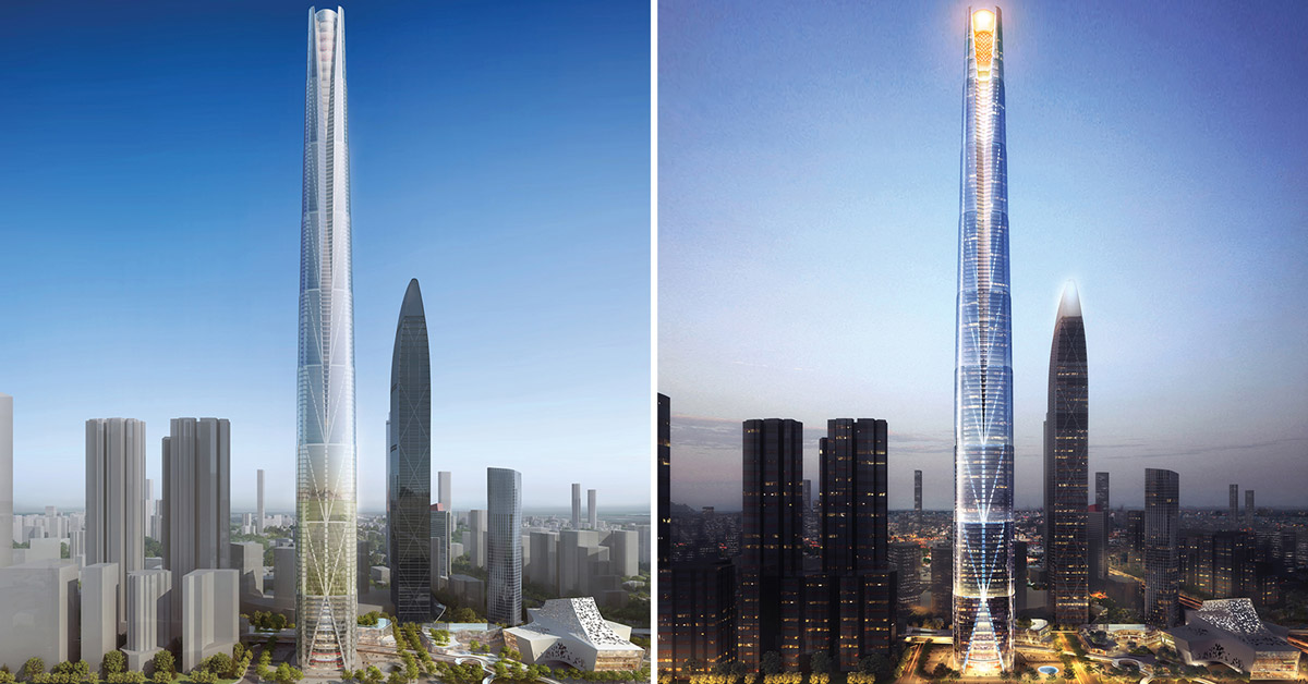 bKL architecture proposes a 642 meter tower as an icon of shenzhen