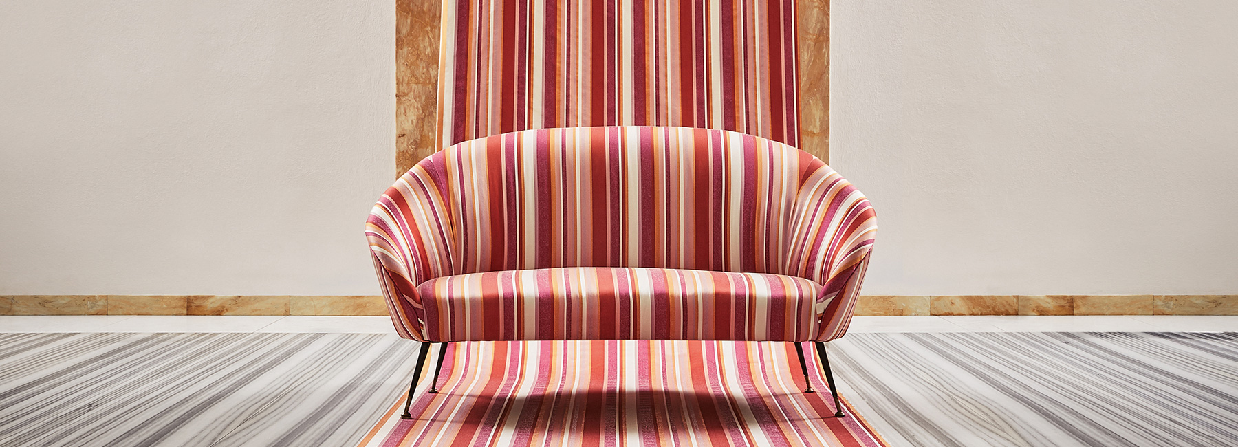 rubelli unveils colorful, high performing in & out textiles collection