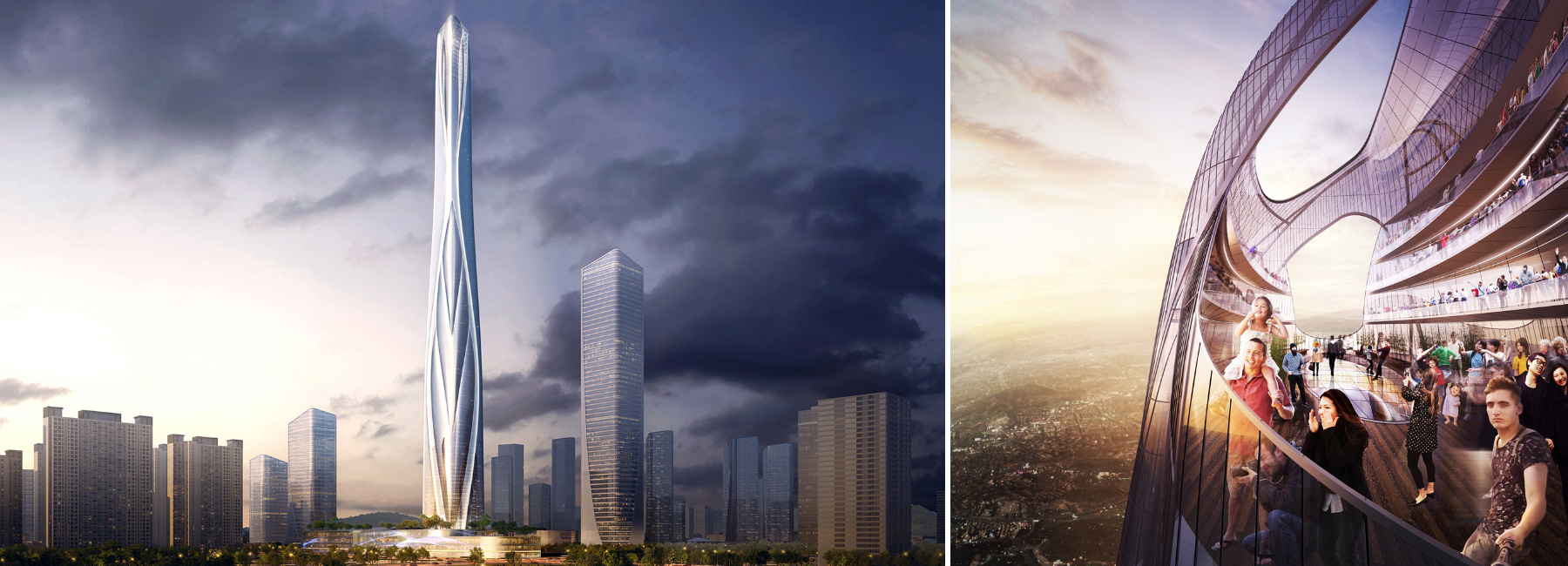 china's tallest building: AS+GG reveals plans for 700 meter skyscraper