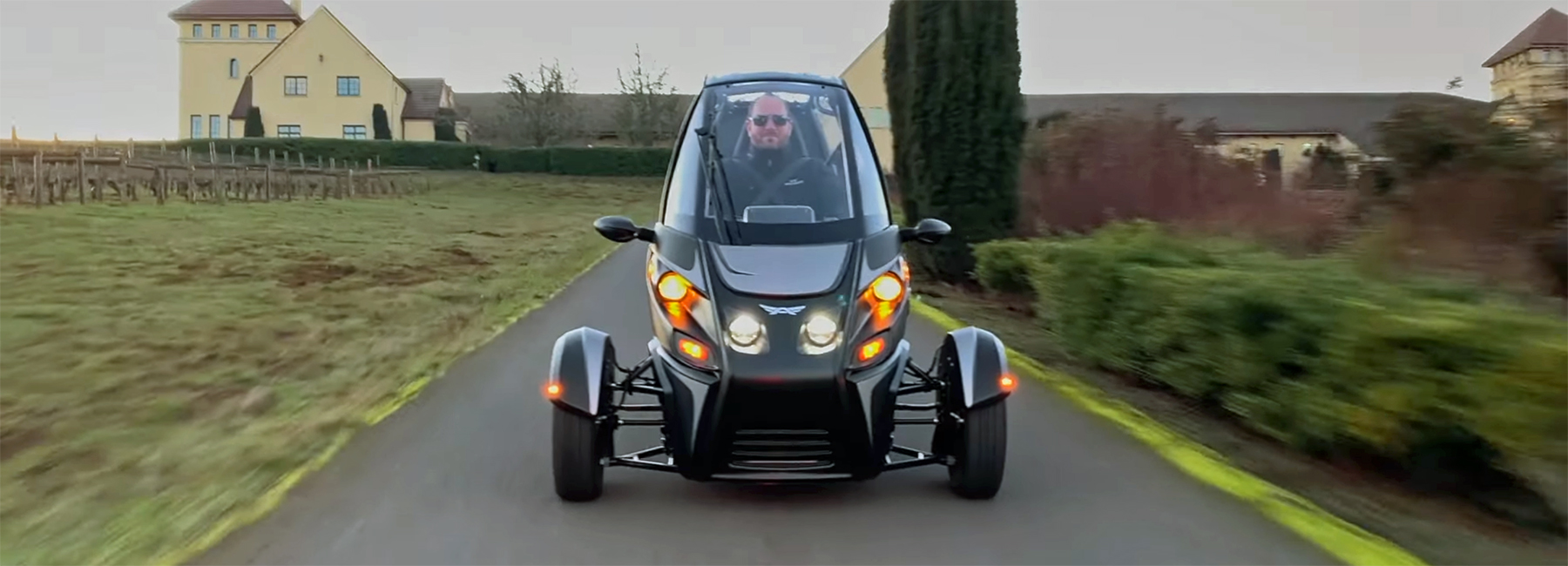 arcimoto unveils their three-wheeled, electric, fun-utility-vehicle