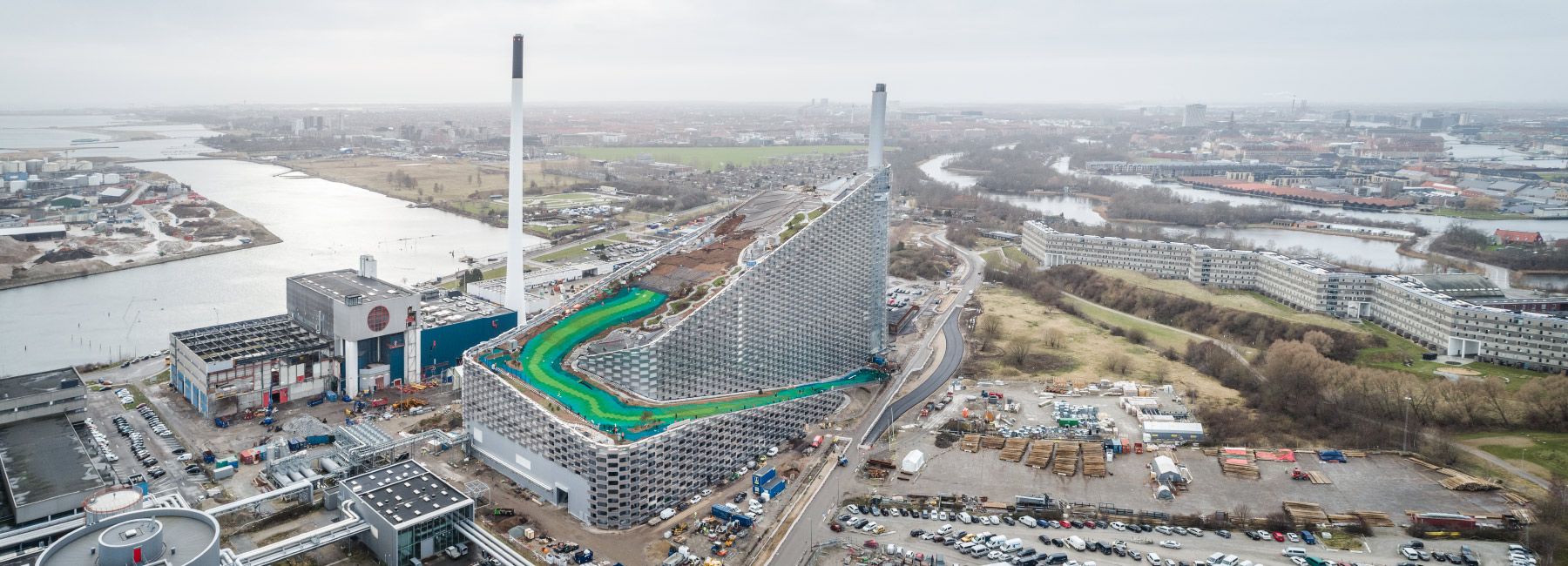 bjarke ingels group's copenhill urban mountain nears completion