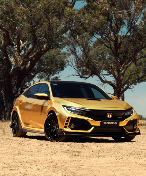 honda covers everything in gold to celebrate 50th anniversary