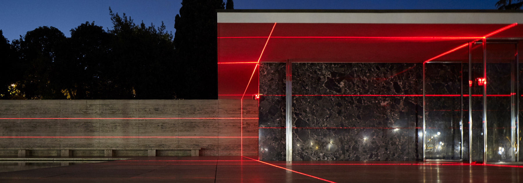 luftwerk and iker gil transform barcelona pavilion with 'geometry of light'