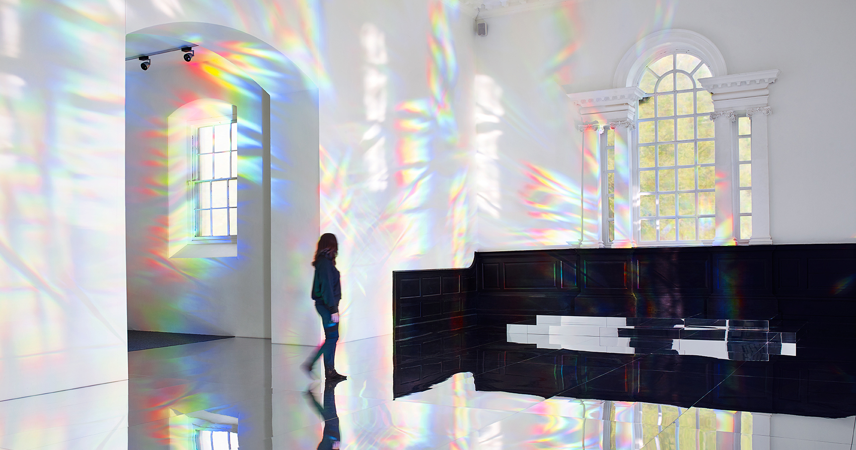 kimsooja quilts a chapel with iridescent light and sounds of her breathing