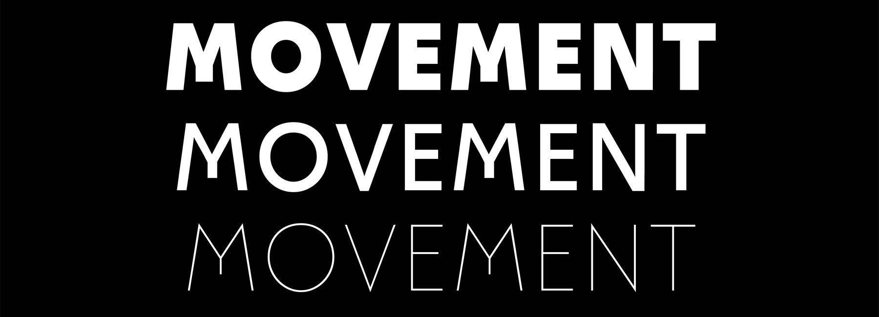 'MOVEMENT' typeface captures the art of dance by tracing the human body