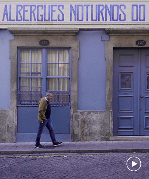 building pictures presents the restoration of a homeless shelter in porto