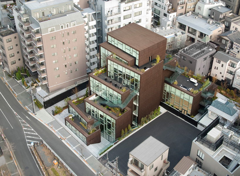 nendo stacks box-like units to create overlapping commercial complex in ...