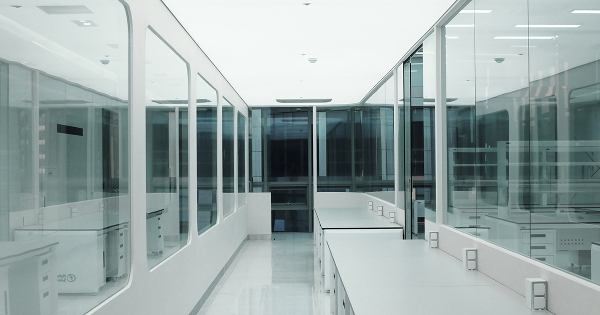 futuristic lines and sleek surfaces shape korean laboratory by beomki lee