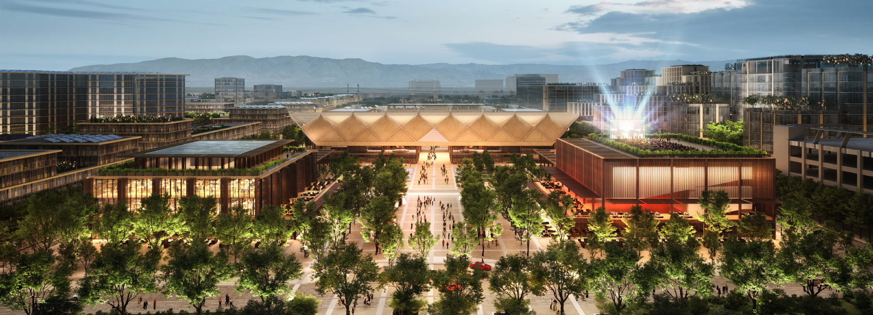 foster + partners masterplans mixed-use silicon valley development