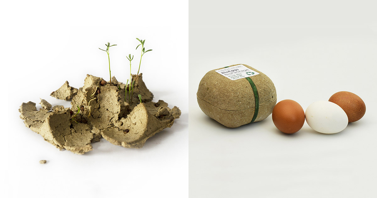 'biopack' by george bosnas is packaging made from seeds that grow when ...