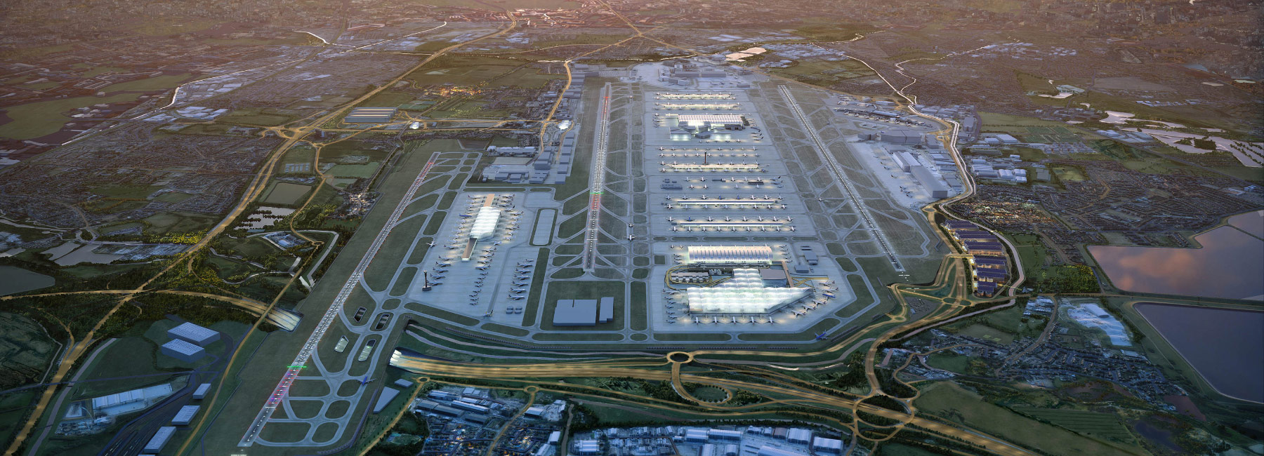 heathrow airport reveals preferred expansion masterplan