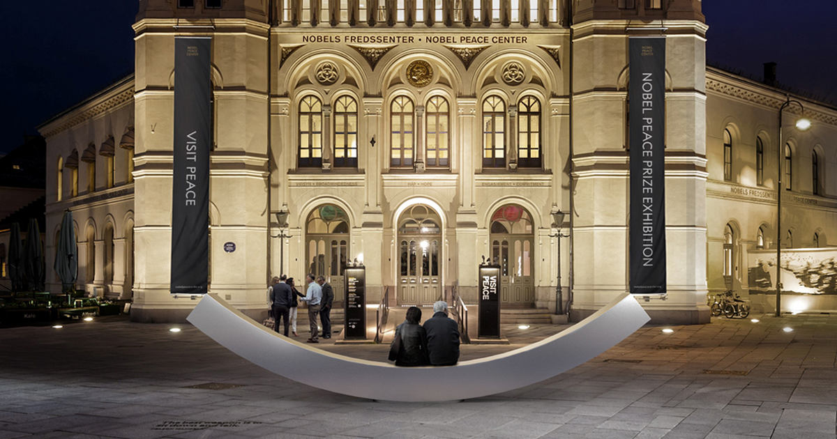 snøhetta designs the 'peace bench' for UN headquarters in new york